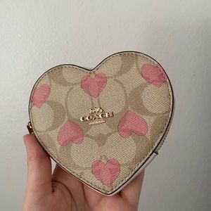 Coach | Bags | Coach Heart Shaped Coin Purse | Poshmark